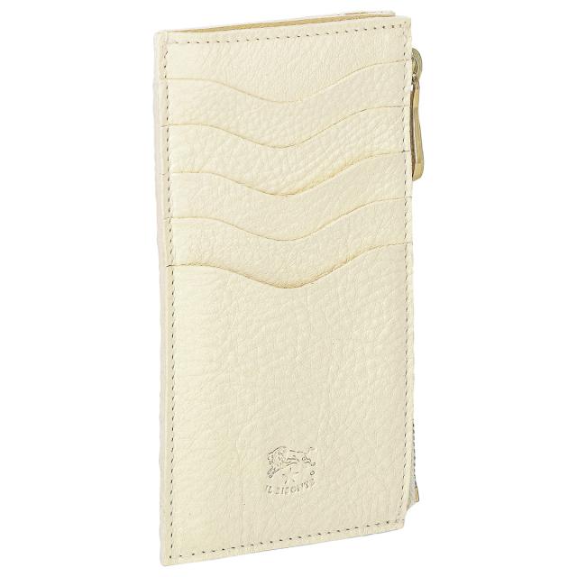 イルビゾンテ IL BISONTE カードケース 名刺入れ SCC105 PV0001 WH176B レディース メンズ ユニセックス ホワイト 本革 レザー カードケ