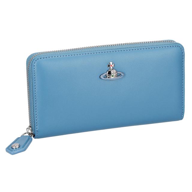 ヴィヴィアンウエストウッド Vivienne Westwood 財布 長財布 ラウンドファスナー長財布 小銭入れ付き 5104007DU K402 レディース ブルー
