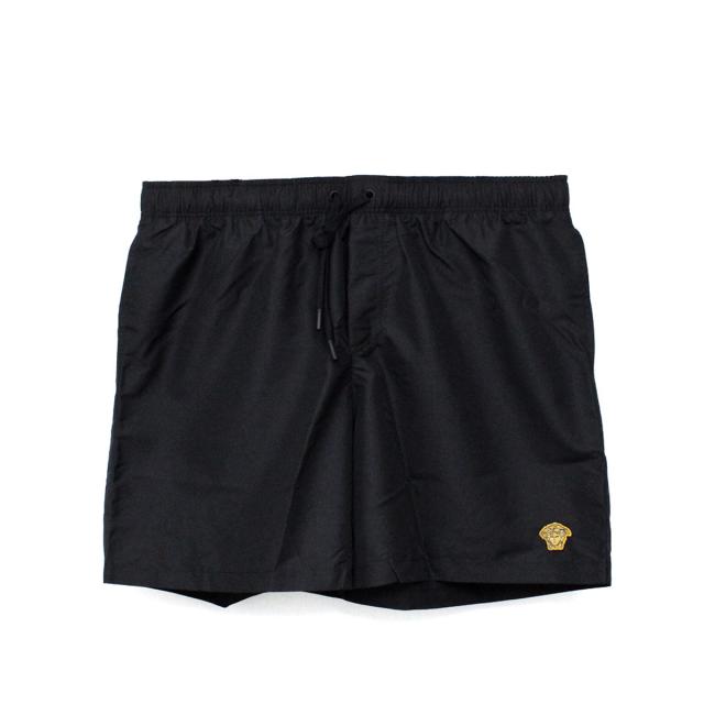 ヴェルサーチェ Versace 海パン 水着 スイム ボードショーツ 刺繍入り 1018884-1A13637-1B000 メンズ ブラック ブランド 海パン 水着 高
