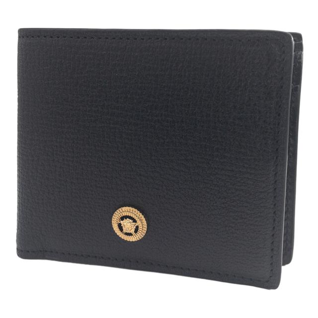 ヴェルサーチェ Versace 二つ折り財布 折りたたみ財布 小銭入れ付き DPU6737 1A10544 1B00V bwve00006m メドゥーサ ビギー 財布 使いやす