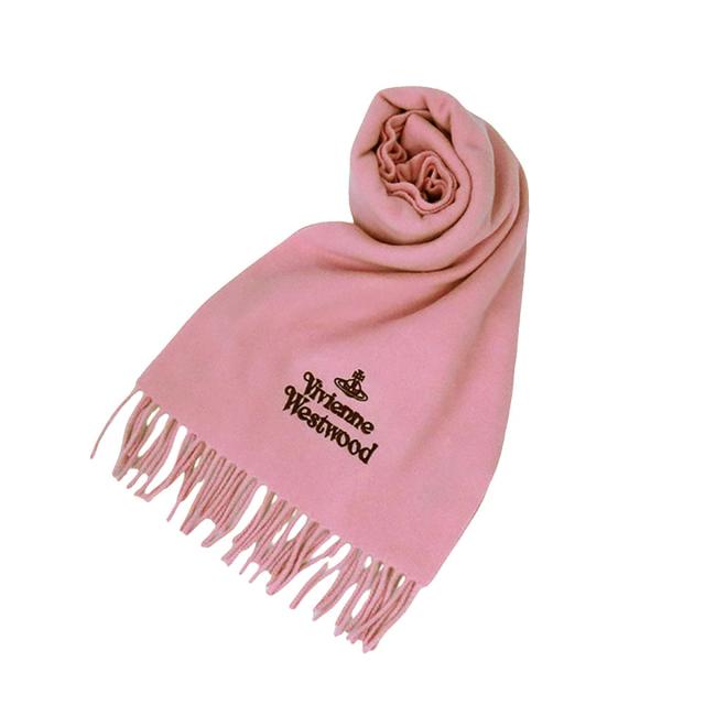 ヴィヴィアンウエストウッド VIVIENNE WESTWOOD マフラー ストール 24-W00Q7-G401 レディース メンズ ピンク ウール マフラー ブランド