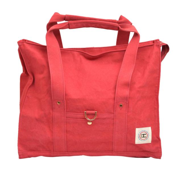 エドハンプ 江戸帆布 バッグ 2WAY トートバッグ 粋簾 EH-002 DARK RED 紅彩 べにさい ダークレッド トート 人気 ブランド 使いやすい プ