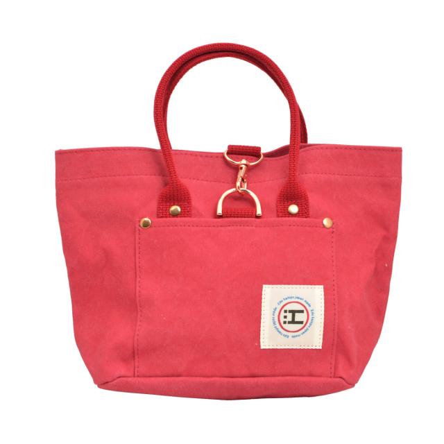 エドハンプ 江戸帆布 バッグ ミニ トートバッグ 粋和 EH-007 DARK RED 紅彩 べにさい ダークレッド トート 人気 ブランド 使いやすい プ