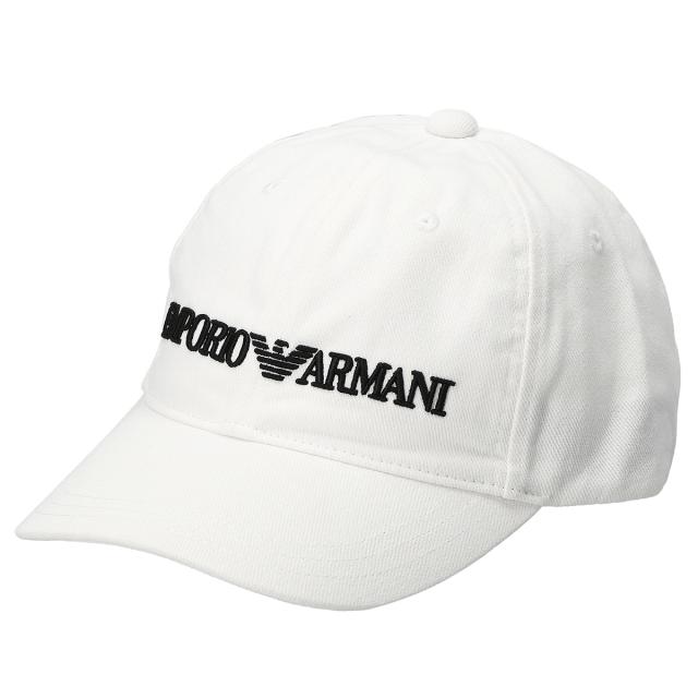 エンポリオアルマーニ EMPORIO ARMANI キャップ 帽子 627901CC994-00010 ベースボールキャップ メンズ ホワイト ブランド ベースボールキ