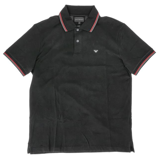 エンポリオアルマーニ EMPORIO ARMANI メンズ ポロシャツ 半そで 半袖 トップス アパレル 8N1FB3 1JPTZ 0999 ブラック ブランド おしゃれ