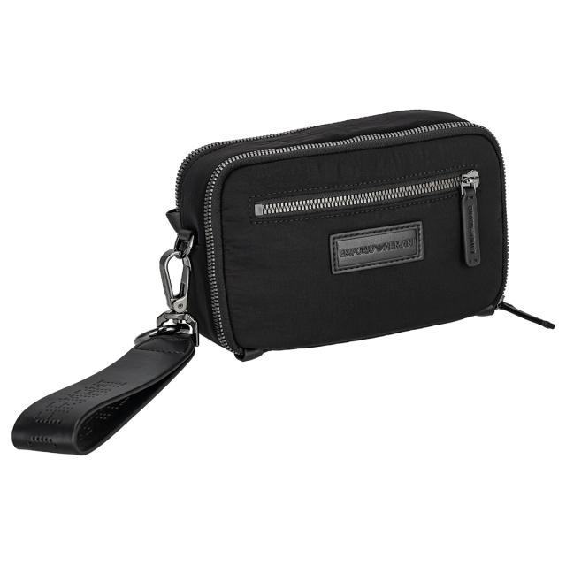 エンポリオアルマーニ EMPORIO ARMANI ポーチ トラベルポーチ セカンドバッグ Y4R509-Y701J 80001 メンズ ブラック ポーチ ブランド ケー