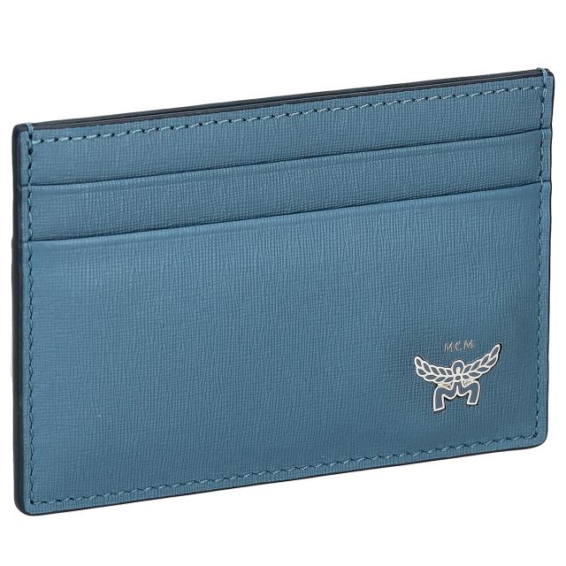 エムシーエム Mode Creation Munich(MCM) カードケース 名刺入れ MXAEAAC01 E4001 メンズ ブルー 本革 レザー カードケース ブランド 人