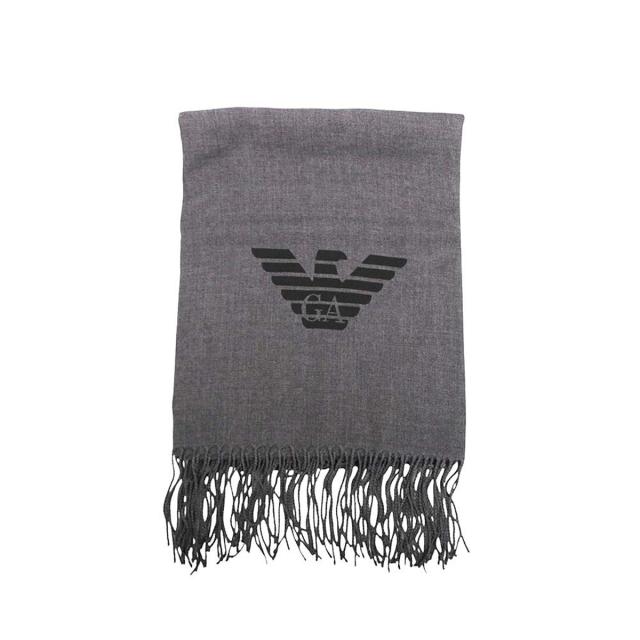 エンポリオアルマーニ EMPORIO ARMANI マフラー ストール 625214-CC318-04443 メンズ グレー マフラー ブランド 防寒 人気 贈り物 おしゃ