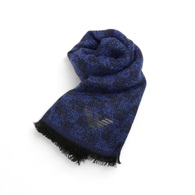 エンポリオアルマーニ EMPORIO ARMANI マフラー ストール ウール混在 625247-2F322-00033 メンズ ロイヤルブルー マフラー ブランド 防寒