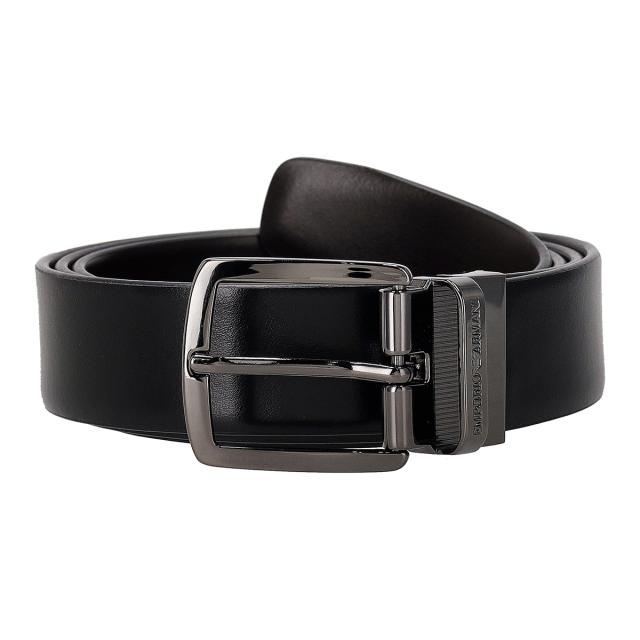 エンポリオアルマーニ EMPORIO ARMANI ベルト リバーシブル ビジネス カジュアル シンプル Y4S576 Y748I 88044 メンズ ブラック ベルト