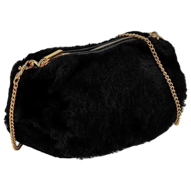 オウレンティ AULENTTI バッグ ショルダーバッグ 斜めがけバッグ ミニショルダー ミニバッグ BO-765222-SH NER ブラック 毛皮 シープ 斜