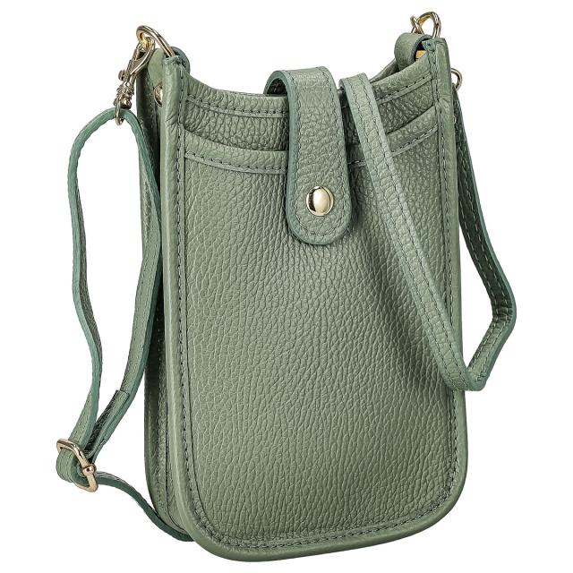 オウレンティ AULENTTI ショルダーバッグ 肩掛けバッグ 斜め掛けバッグ スマホショルダー EL-882-DO/D96 レディース グリーン 斜め掛けシ