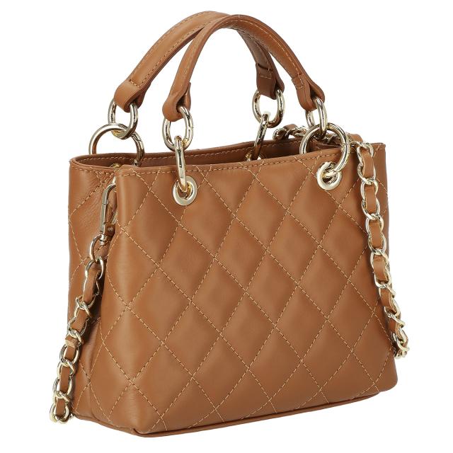 オウレンティ AULENTTI バッグ ハンドバッグ 2WAY ショルダーバッグ 肩掛けバッグ STAW24 407 SA/S17 レディース ブラウン 本革 レザー