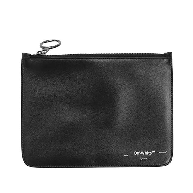 オフホワイト OFF-WHITE ポーチ OMNF010E19853019 1001 メンズ ブラック マルチケース トラベル 旅行 通帳ケース