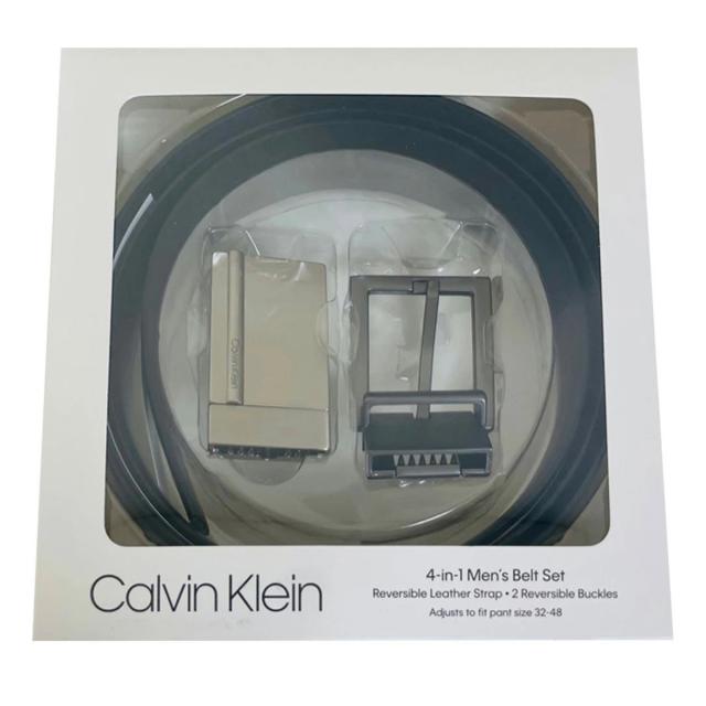 カルバンクライン  (CK) レザー 本革 ベルト BOX セット リバーシブル スーツ ビジネス カジュアル 11CK020006 014 メンズ ベ