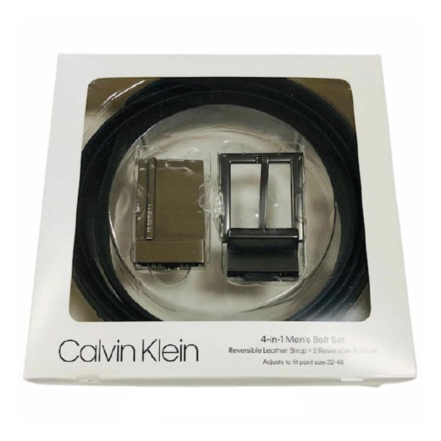 カルバンクライン  (CK) レザー 本革 ベルト BOX セット リバーシブル スーツ ビジネス カジュアル 11CK020019 014 メンズ ベ