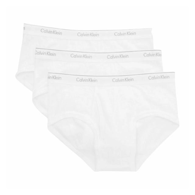 カルバンクライン  (CK) 下着 アンダーウェア ブリーフ ビキニ コットン 3枚セット NB3999 100 メンズ ホワイト ブリーフ メ