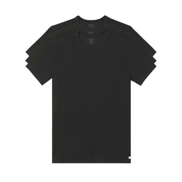 カルバンクライン  (CK) 下着 Tシャツ クルーネック 半袖 3枚セット コットン ストレッチ 肌着 NB2798 900 メンズ ブラック