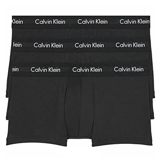カルバンクライン  (CK) 肌着 ボクサーパンツ ローライズ 前閉じ コットン 綿 ストレッチ 3枚セット 3枚組 男性用 NB2614 001