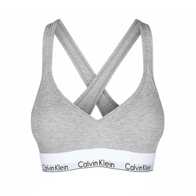 カルバンクライン  (CK) ブラレット ブラジャー ロゴ コットン ノンワイヤー カップ付き 下着 modern cotton QF1654 020 ck