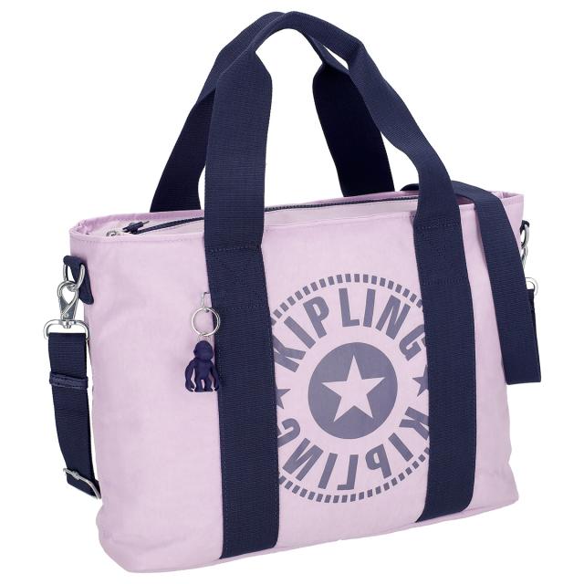 キプリング kipling バッグ 2WAY トートバッグ ショルダーバッグ 肩掛けバッグ 斜めがけバッグ KI6168 C7Z MINTA L パープル+ネイビー 斜