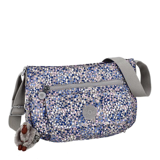 キプリング kipling バッグ ショルダーバッグ 斜め掛けバッグ KI9391 3EK SYRO シロ レディース SPOTTED STREAM グレー+ブルー+ホワイト