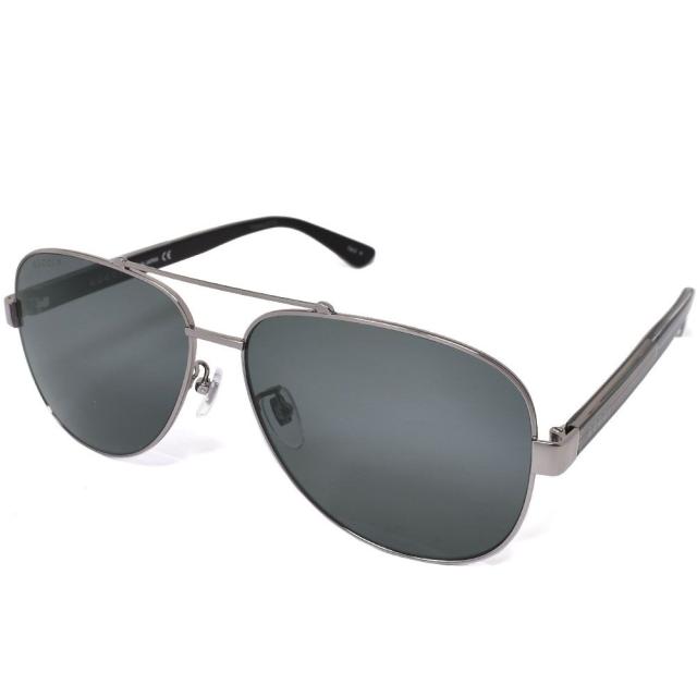 グッチ GUCCI サングラス ガンメタ グレー GG0528S-007 アジアンフィット レディース メンズ ユニセックス グッチ 男女兼用アイウェア ガンメタ 旅行 海外 ブランド ケース アイウェア リゾート 旅行 海外 ブランド おしゃれ