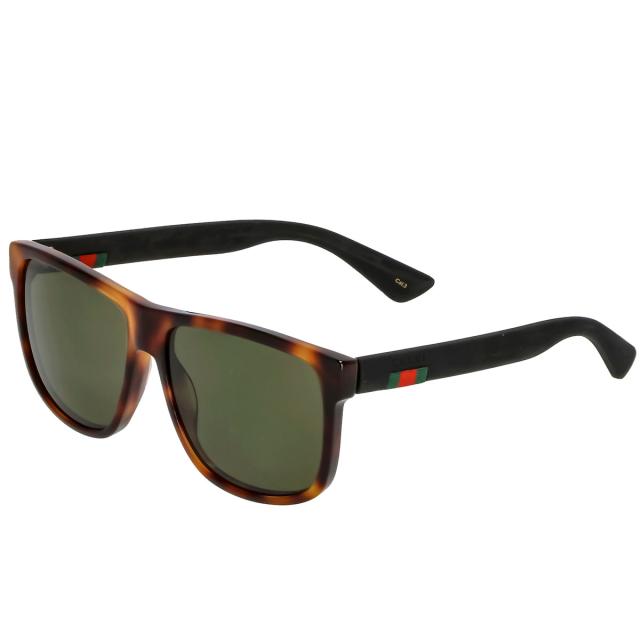グッチ GUCCI サングラス GG0010S 006 スクエア型 メンズ ブラウン系マーブル＋グリーン系サングラス ブランド 人気 プレゼントアイウェ