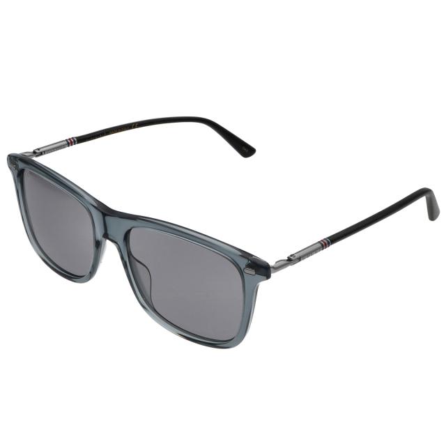 グッチ GUCCI サングラス アジアンフィット GG0518S 005 ウェリントン型 メンズ クリアライトグレー＋ルテニウム＋グレーサングラス ブラ