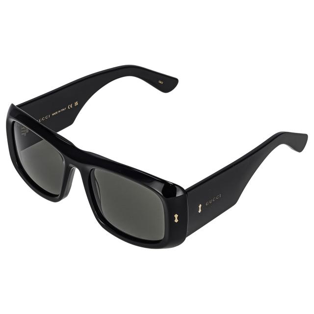 グッチ GUCCI サングラス GG1080S-001 アイウェア レクタングル型 スクエア型 メンズ ブラック+グレー系 紫外線対策 サングラス ブランド