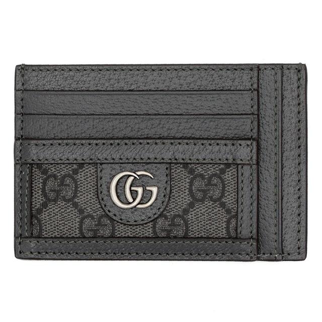 グッチ GUCCI カードケース 名刺入れ カードホルダー GGスプリーム キャンバス 732018 UULBN 1244 ダブルG メンズ グレー カードケース