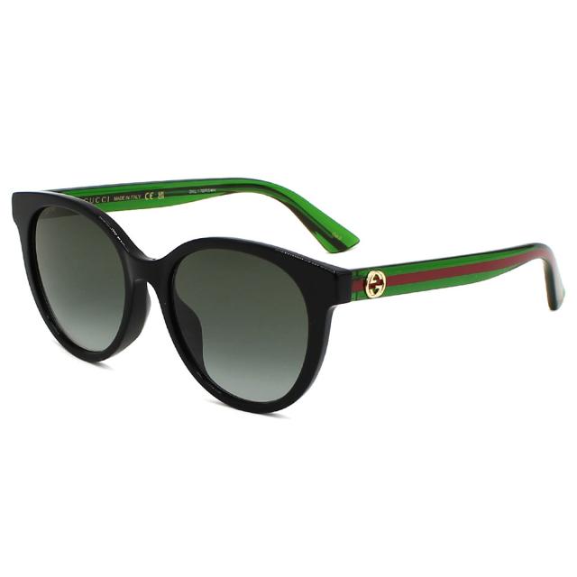 グッチ GUCCI サングラス アジアンフィット アイウェア UVカット ウェリントン GG0702SKN-004 メンズ レディース ブラック+グレーグラデ