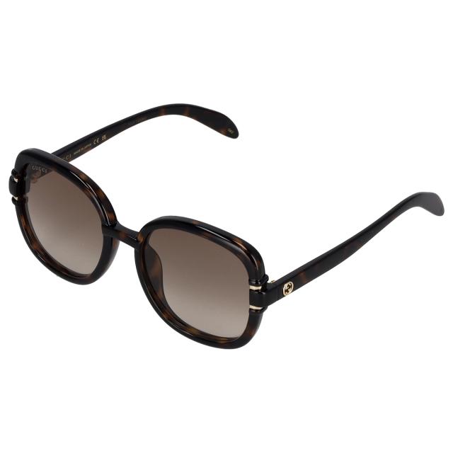 グッチ GUCCI サングラス アイウェア UVカット スクエア GG1068SA-002 レディース ハバナ+ブラウングラデーション 紫外線対策 サングラス
