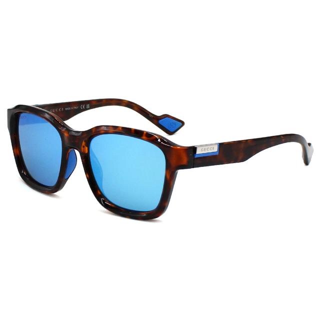 グッチ GUCCI サングラス アイウェア アジアンフィット GG1640SA-002 ウェリントン型 メンズ レディース ユニセックス ハバナ+ブルー 紫