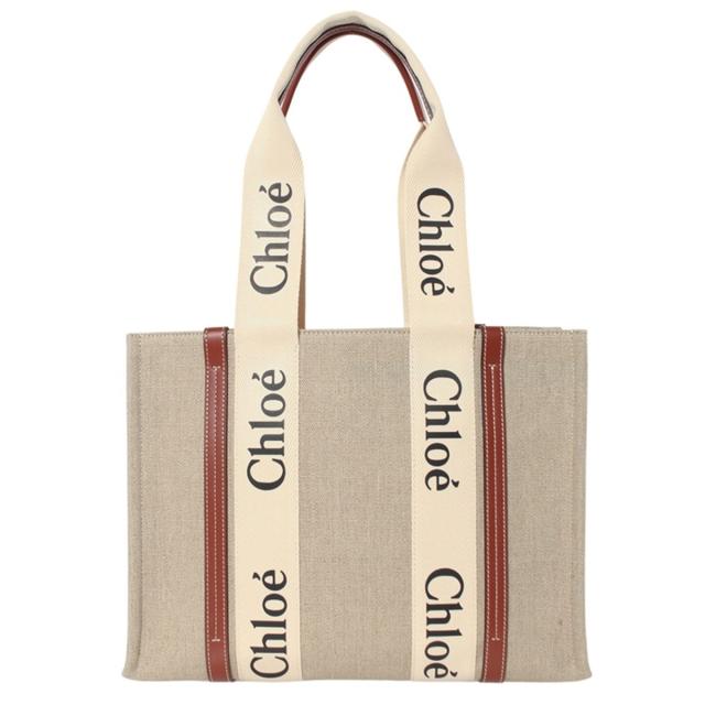 クロエ Chloe バッグ ハンドバッグ トートバッグ 手提げ CHC22AS383 I26 90U レディース White-Brown トート 人気 ブランド 使いやすい