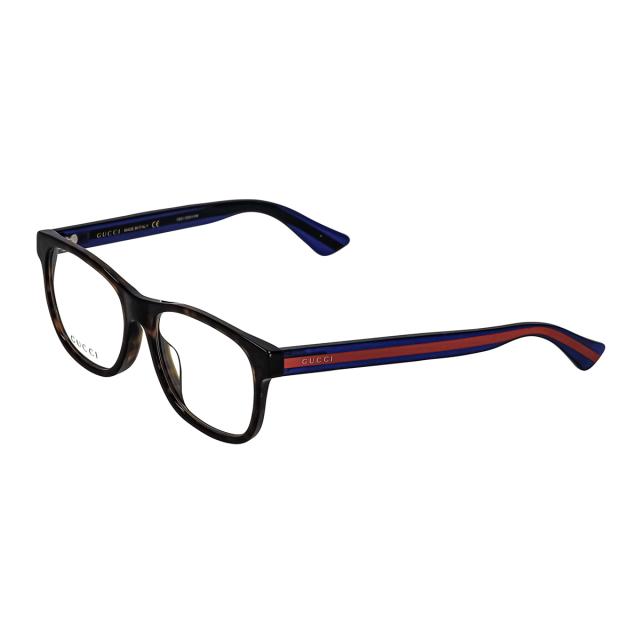 グッチ GUCCI メガネ フレーム 眼鏡 フレームのみ アイウェア ウェリントン GG0004OA-003/ASI/OPT/MEN メンズ ハバナ+ブルー+レッド メガ