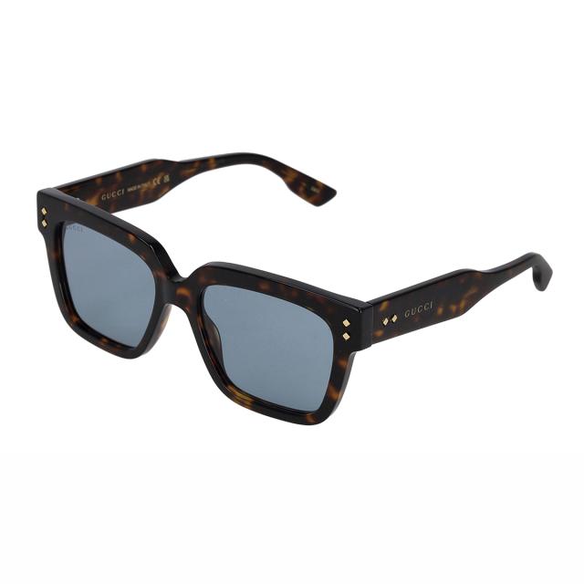 グッチ GUCCI サングラス アイウェア UVカット GG1084S-002 スクエア型 メンズ ハバナ+ブルー 紫外線対策 サングラス ブランド 人気 プレ