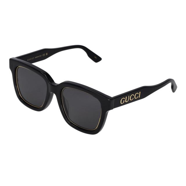 グッチ GUCCI サングラス アイウェア UVカット GG1136SA-001 スクエア型 レディース ブラック+グレー 紫外線対策 サングラス ブランド 人
