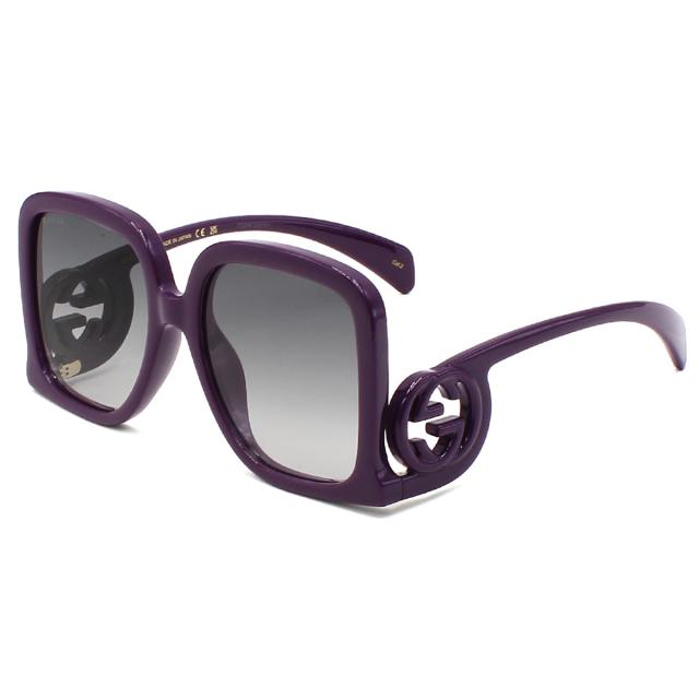 グッチ GUCCI サングラス グローバルフィット GG1326S-003 スクエア型 レディース バイオレット+グレーグラデーション 紫外線対策 サング