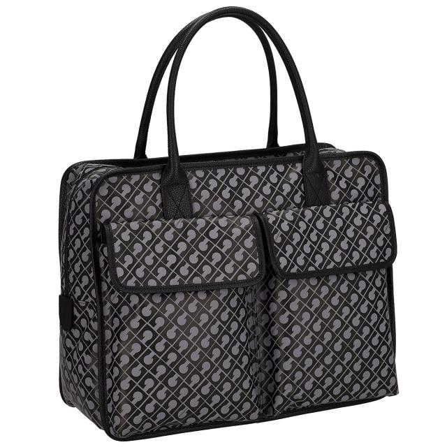 ゲラルディーニ GHERARDINI バッグ トートバッグ ハンドバッグ ショルダーバッグ GH0200 GRANITE レディース ブラック+グレー トート 人