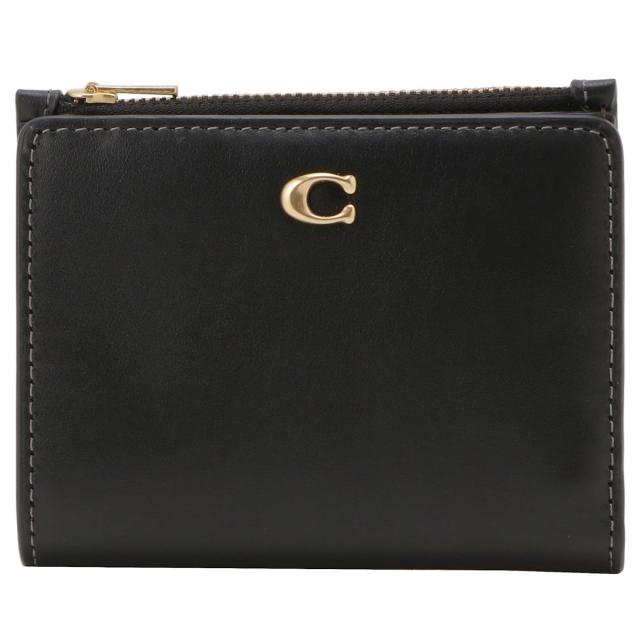 コーチ COACH 財布 二つ折り財布 折りたたみ財布 小銭入れ付き C8435 B4/BK bwco01050l レディース ブラック 財布 使いやすい ブランド