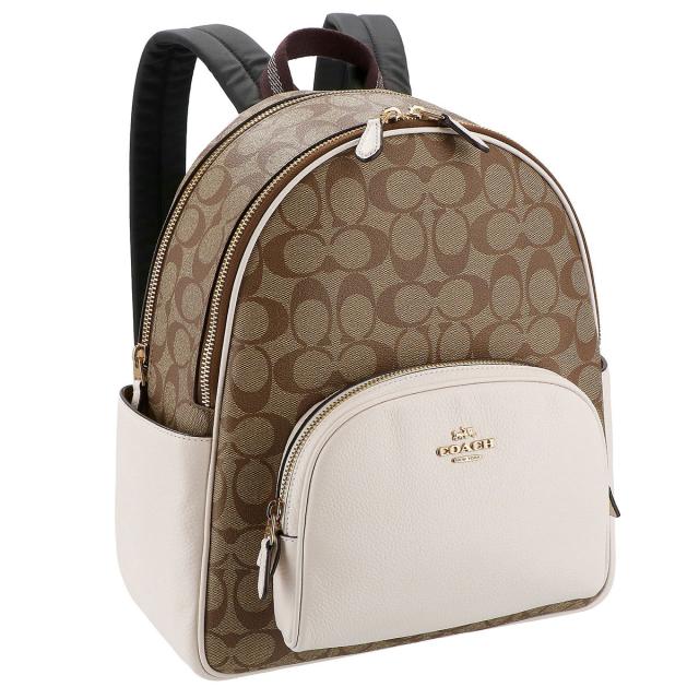 コーチファクトリー COACH FACTORY リュックサック 5671 IMDJ8 バックパック ブラウン系＋ホワイト系 ブランド リュック バックパック レディース コーチ アウトレット コーチ バッグ 女性 プレゼント 女性