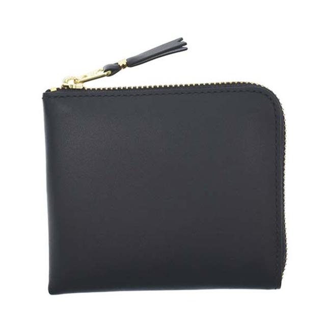 コムデギャルソン COMME des GARCONS 財布 ケース 小銭入れ SA3100 NV L字ファスナー レディース ネイビー NAVY 本革 レザー 財布