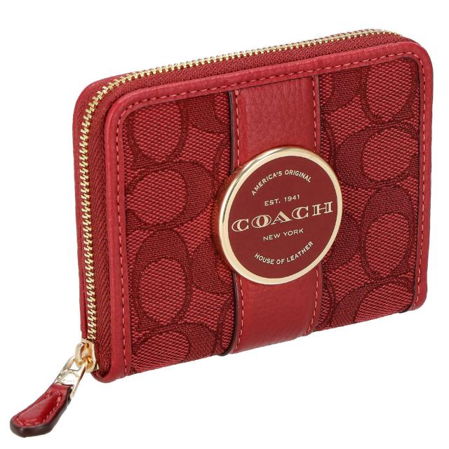 コーチファクトリー COACH FACTORY 財布 二つ折り財布 折りたたみ財布 小銭入れなし ラウンドファスナー C8323 IMP1Y レディース 財布 使