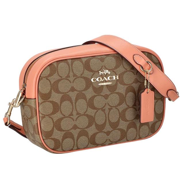 コーチファクトリー COACH FACTORY バッグ 斜めがけ ショルダーバッグ CA547 IMVH0 レディース ブラウン系+ライトコーラル 斜め掛けショ