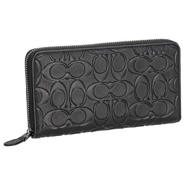 コーチファクトリー COACH FACTORY アウトレット 財布 長財布 ラウンドファスナー長財布 小銭入れ付き CE551 QB BK レディース メンズ 二