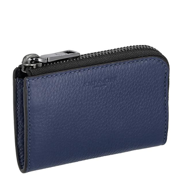 コーチ ファクトリー アウトレット COACH FACTORY 財布 ケース 小銭入れ キーリング付き CW358 QBDE メンズ ブルー 財布 小銭入れ