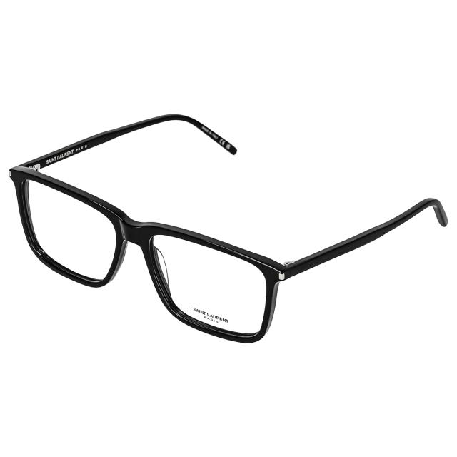 サンローラン SAINT LAURENT メガネ フレーム 眼鏡 フレームのみ SL 454-004 アイウェア オプティカルフレーム スクエア メンズ ブラック