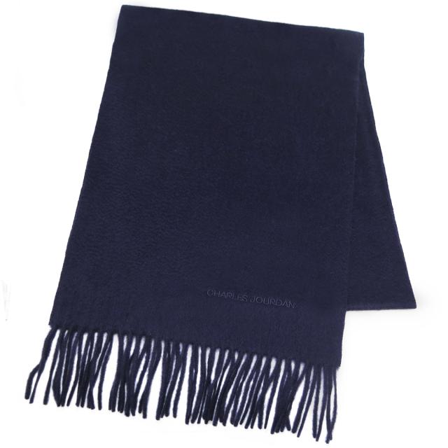 シャルルジョルダン CHARLES JOURDAN マフラー R9903 NAVY カシミア ストール メンズ レディース ネイビーマフラー ブランド クリスマス