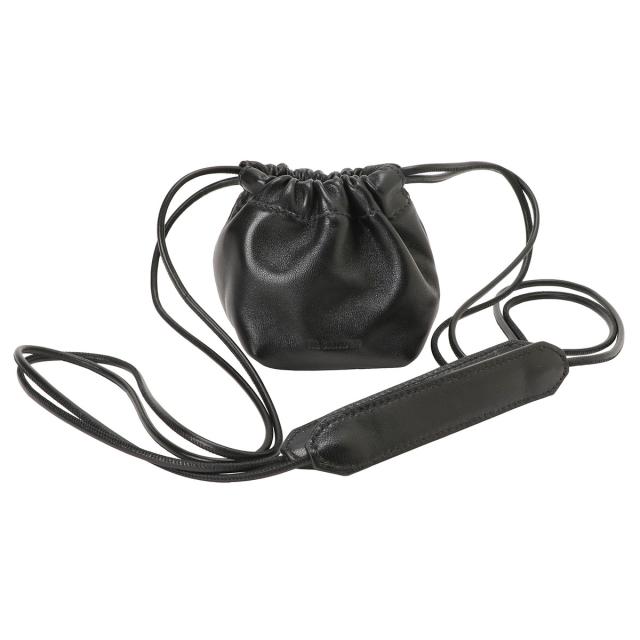 ジルサンダー Jil Sander 巾着 ショルダーバッグ ミニバッグ J55WG0002 P5107 001 DUMPLING DRAWSTRING MINI 斜めがけバッグ ブラックミ